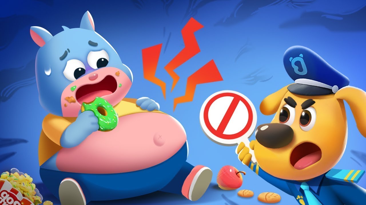 Don't Overeat | Good Habits for Kids | Kids Cartoon | Police Cartoon ...