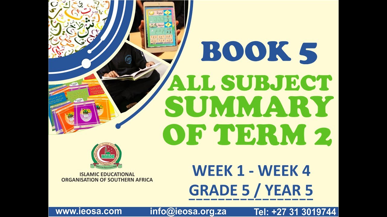 Grade/Year/Book 5 Term 2 Weeks 1-4 Summary - YouTube