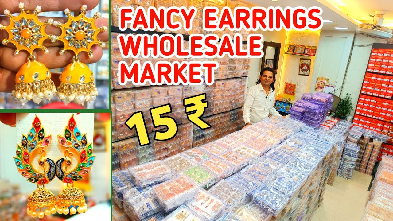 Fancy Earrings Wholesale Market in Mumbai | Wholesale Earrings Mumbai ...