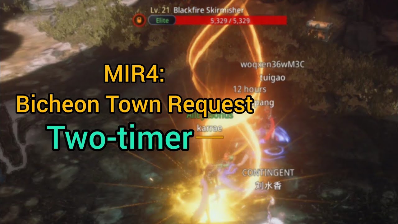 MIR4: Two-timer / Collect Nefariox Weapon (Bicheon Town Request) - YouTube