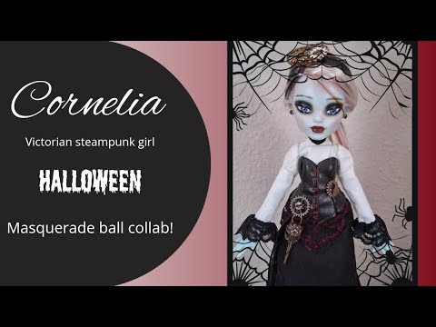 Custom Doll Repaint! Halloween collab Cornelia Victorian - Steampunk ...