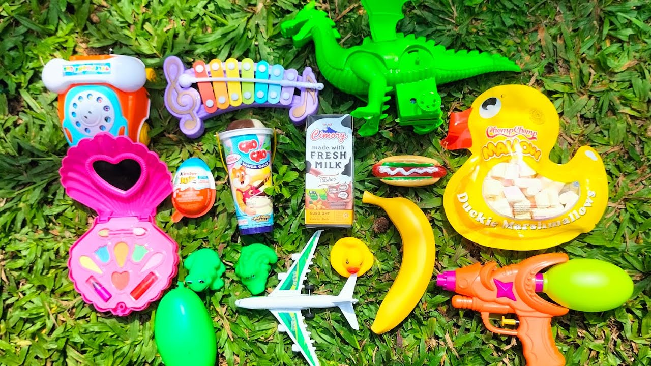 hunting jajan surprise egg, Cho Cho chocolate vanilla, marshmellow duck ...
