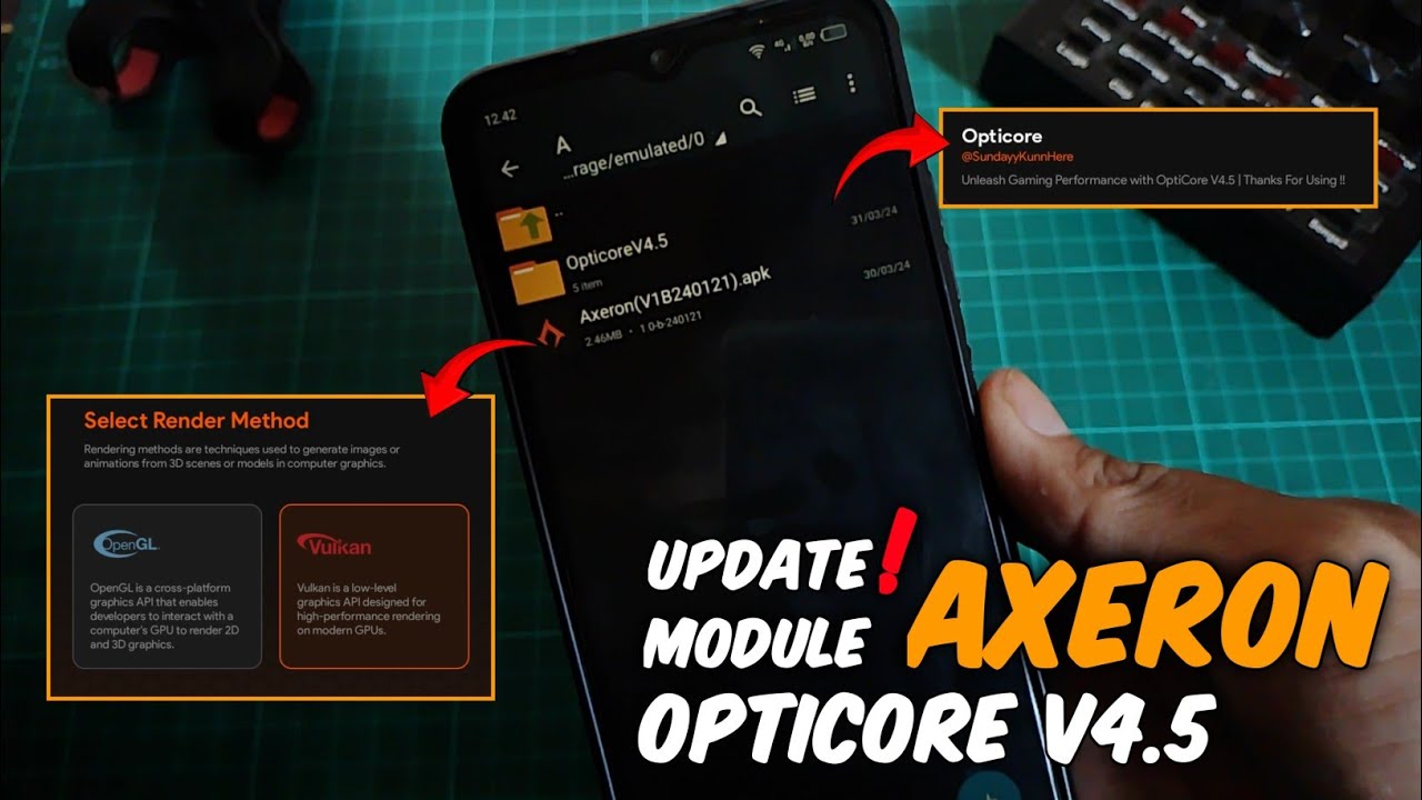 LANCAR PARAH MODULE GAMING AXERON OPTICORE V4.5 NO ROOT | CARA PASANG ...