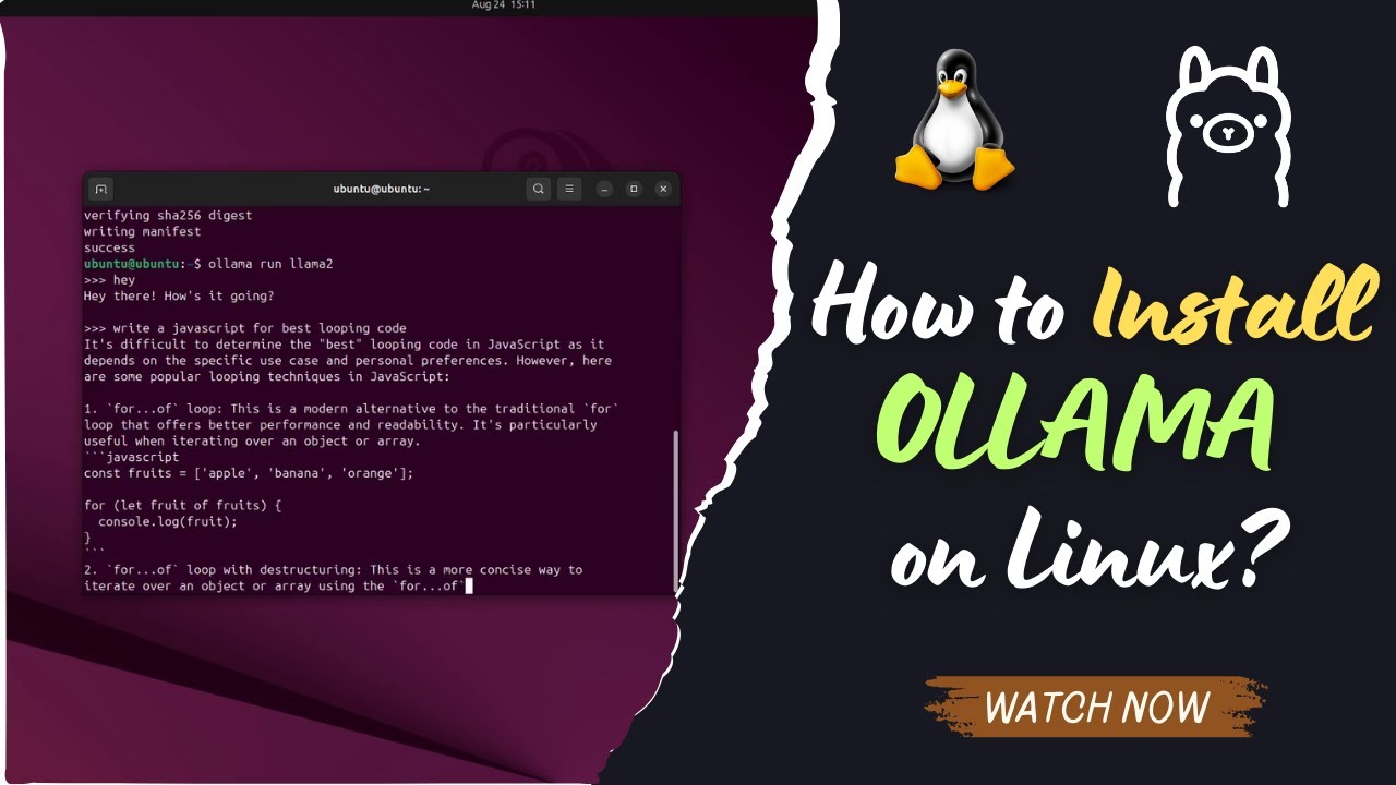 How to Install OLLAMA on Ubuntu? | Linux - YouTube