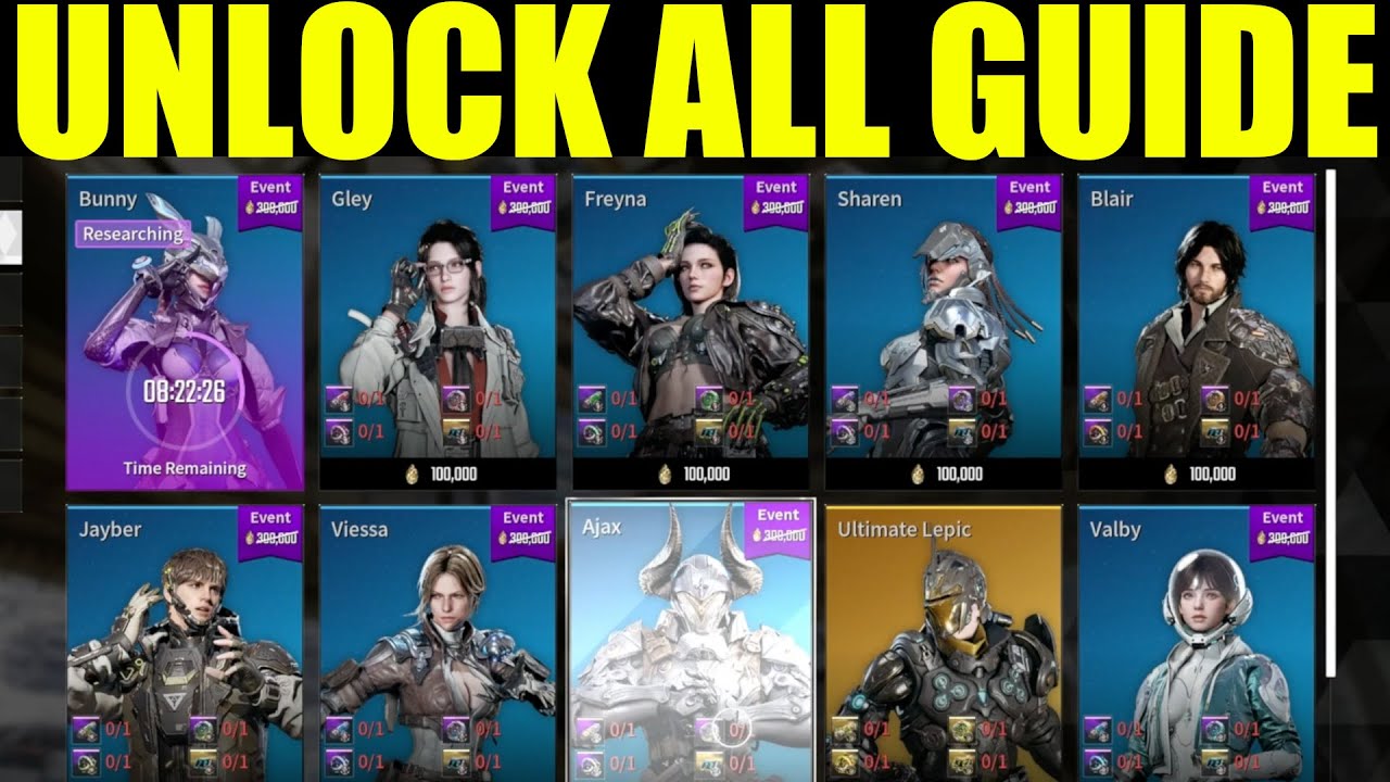 how to get all characters in the first descendant (Unlock all Descendants) & Farm Credits EASY ...