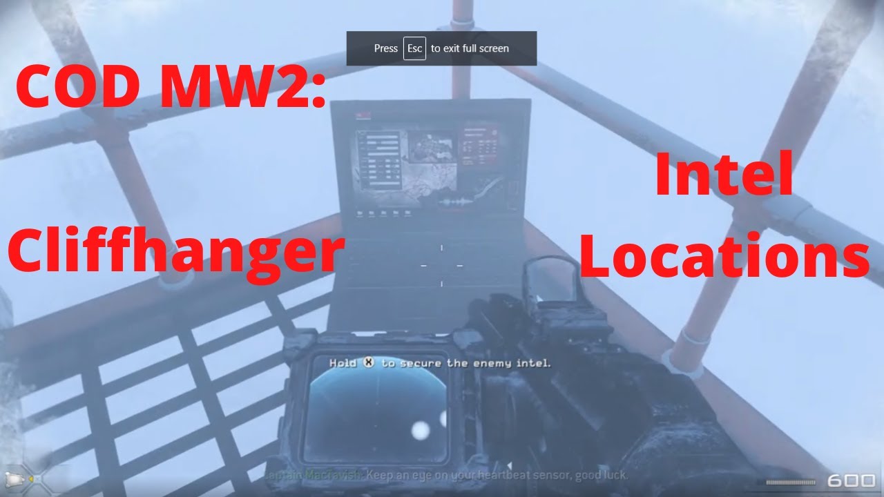 COD MW2: Cliffhanger Intel - YouTube