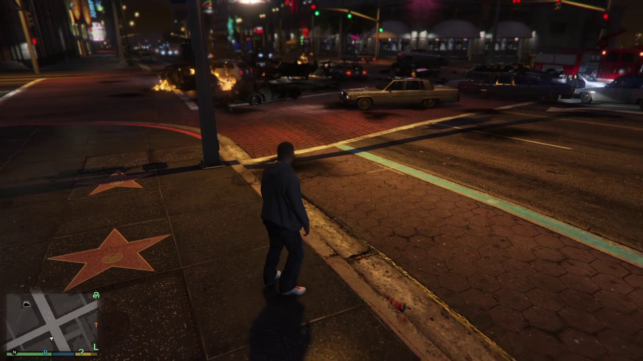 GTA 5 - Disasters (car explosion for 4 minutes). - YouTube