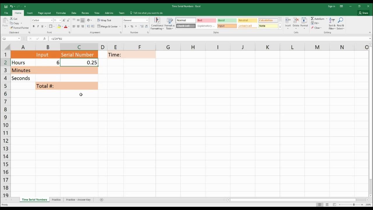 Time Serial Numbers - YouTube