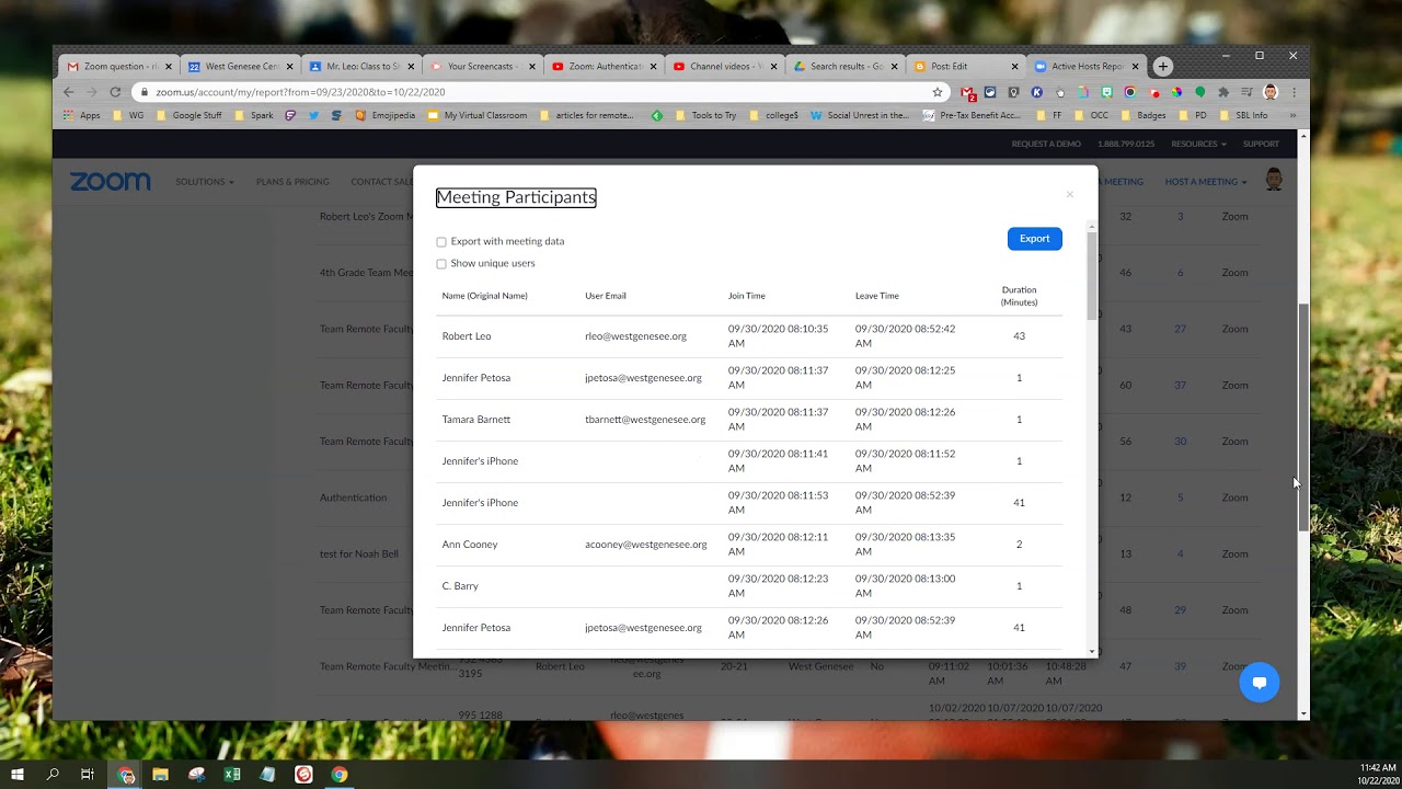 Zoom: Usage Reports - YouTube