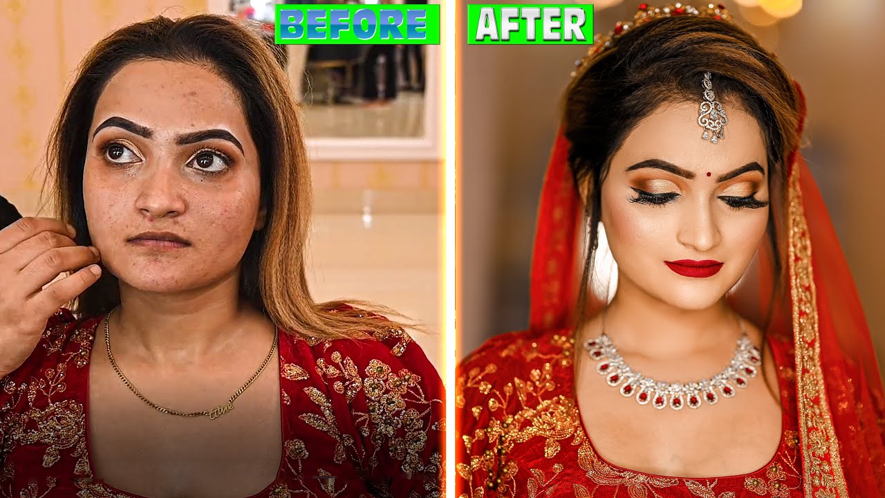 Bride Make Up tutorial By Aesthete Makeup Academy And Studio - YouTube