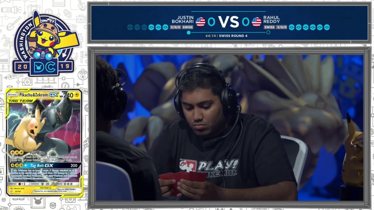 Day 2:Swiss R4a:Justin Bokhari Vs Rahul Reddy-Pokemon World ...