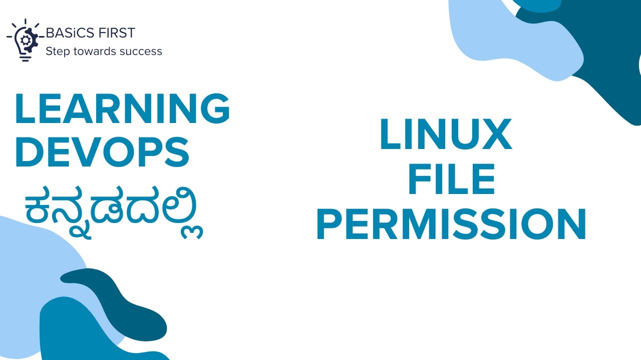 Linux File Permission Learn Devops In Kannada Youtube