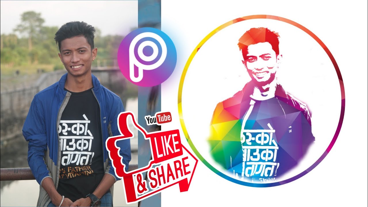 Make Your Half Body Logo | PicsArt Editing Tutorial - YouTube