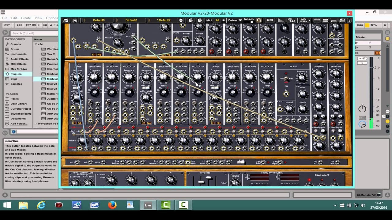 MAKING TRIPPY PSYCHEDELIC SEQUENCER ARPS WITH ATURIA MODULAR V2 BY MANJUSHRI - YouTube