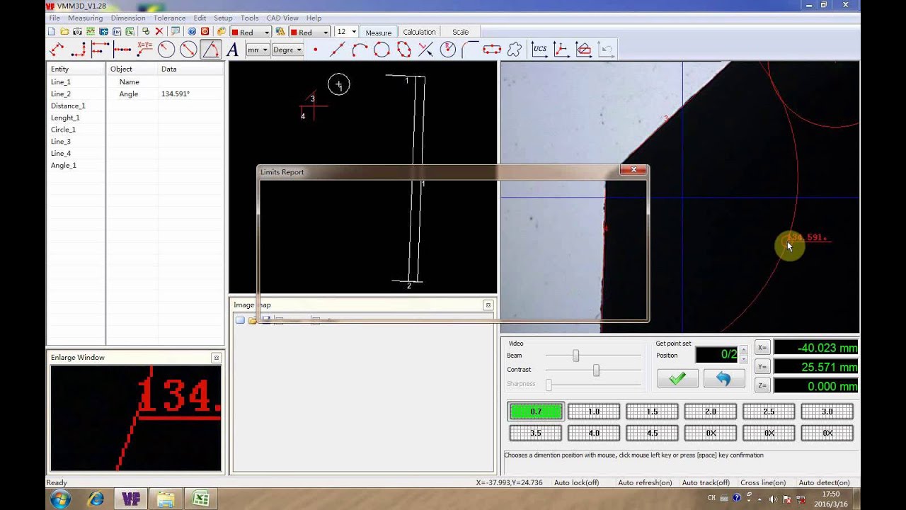 Manual 2d Video Measuring Machine Demo - YouTube