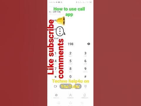 how to use call app call kaise kre kisi k paas video only for ज्ञान @technohelp4uonyoutube134 ...