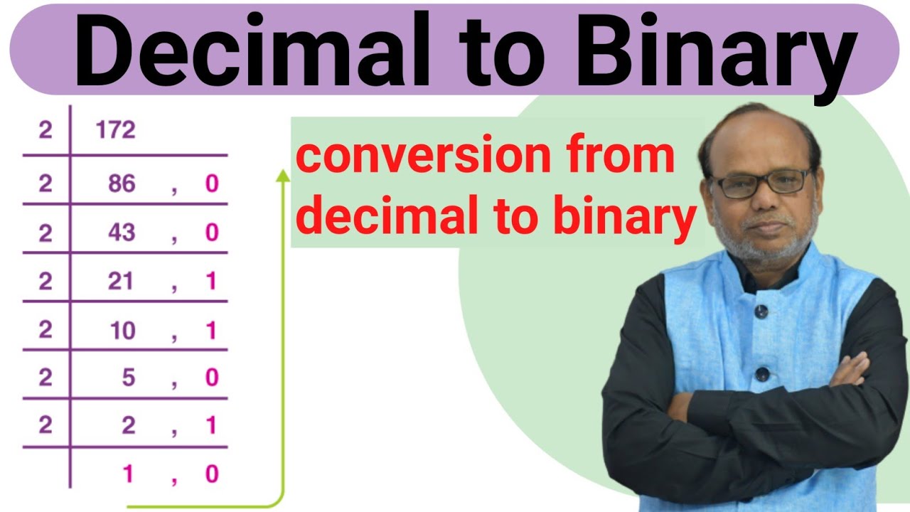 Conversion from Decimal to Binary in easy way to learn by suresh sir - YouTube
