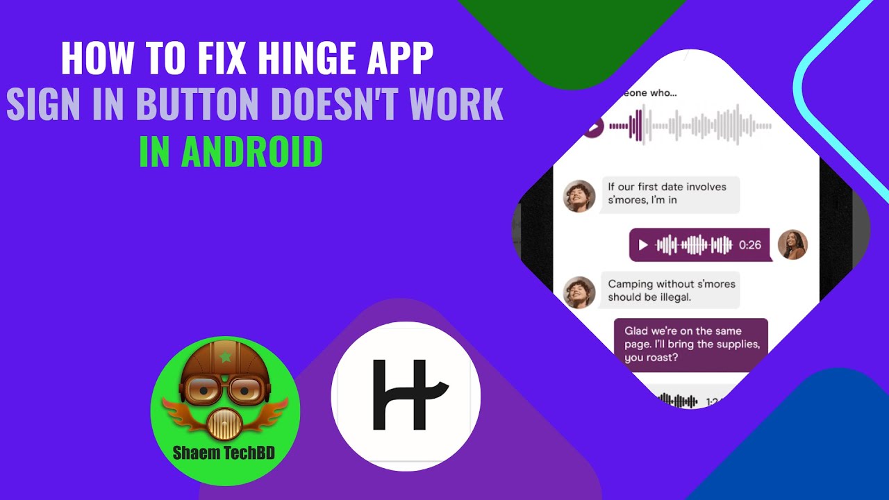 How to Fix Hinge App sign in button doesn't work in Android After New ...