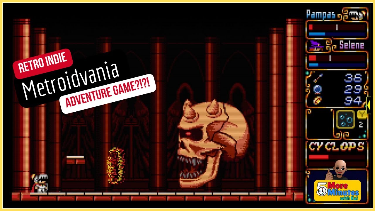 Retro NES Metroidvania Reborn! Pampas and Selene Demo + Review - YouTube
