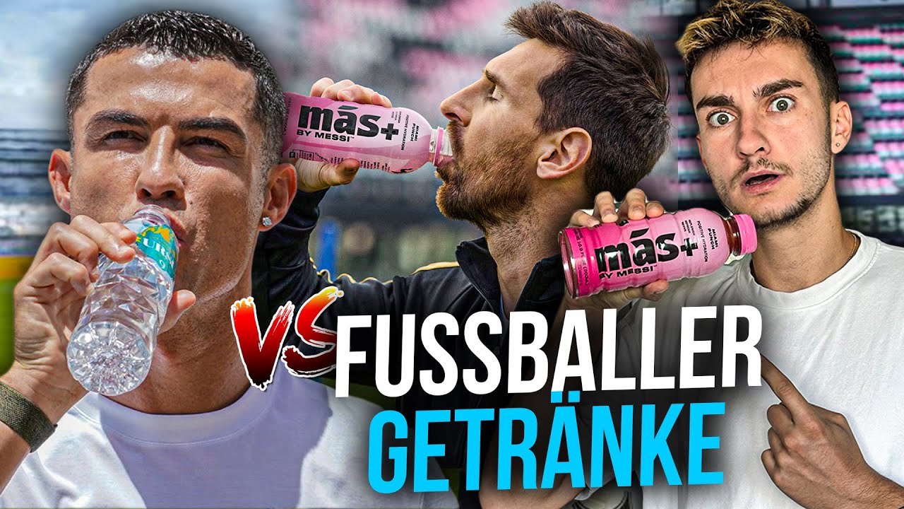 ICH TESTE GETRÄNKE VON FUßBALLERN! *CR7, Messi, Müller* - YouTube