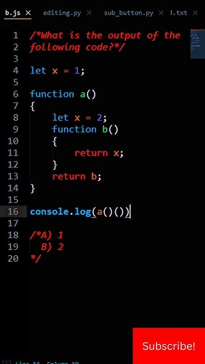 JavaScript Test 23 - YouTube