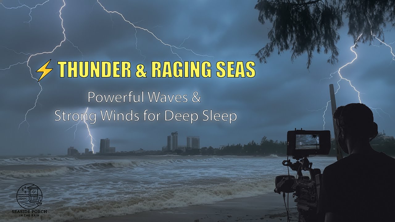 Approaching Storm at the Sea – Strong Winds, Huge Waves & Intense Ocean ...
