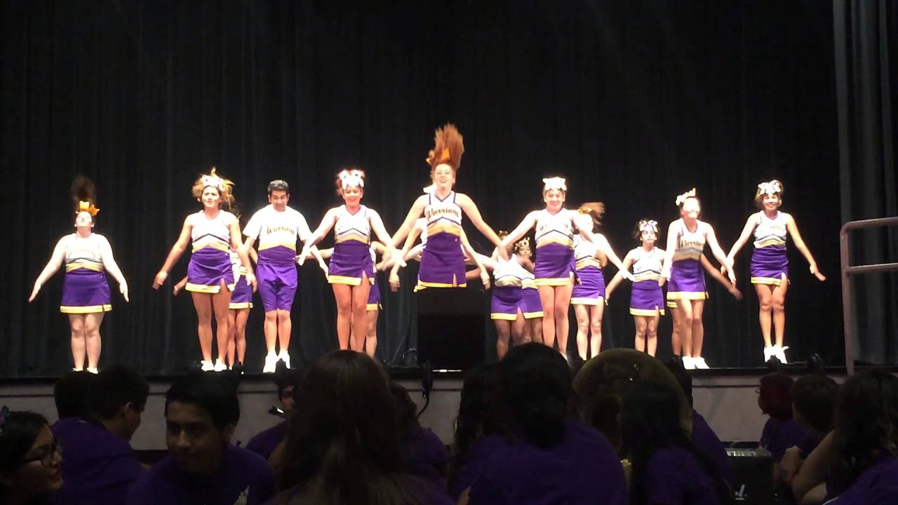 FHS Varsity Cheer Fall Rally A - YouTube