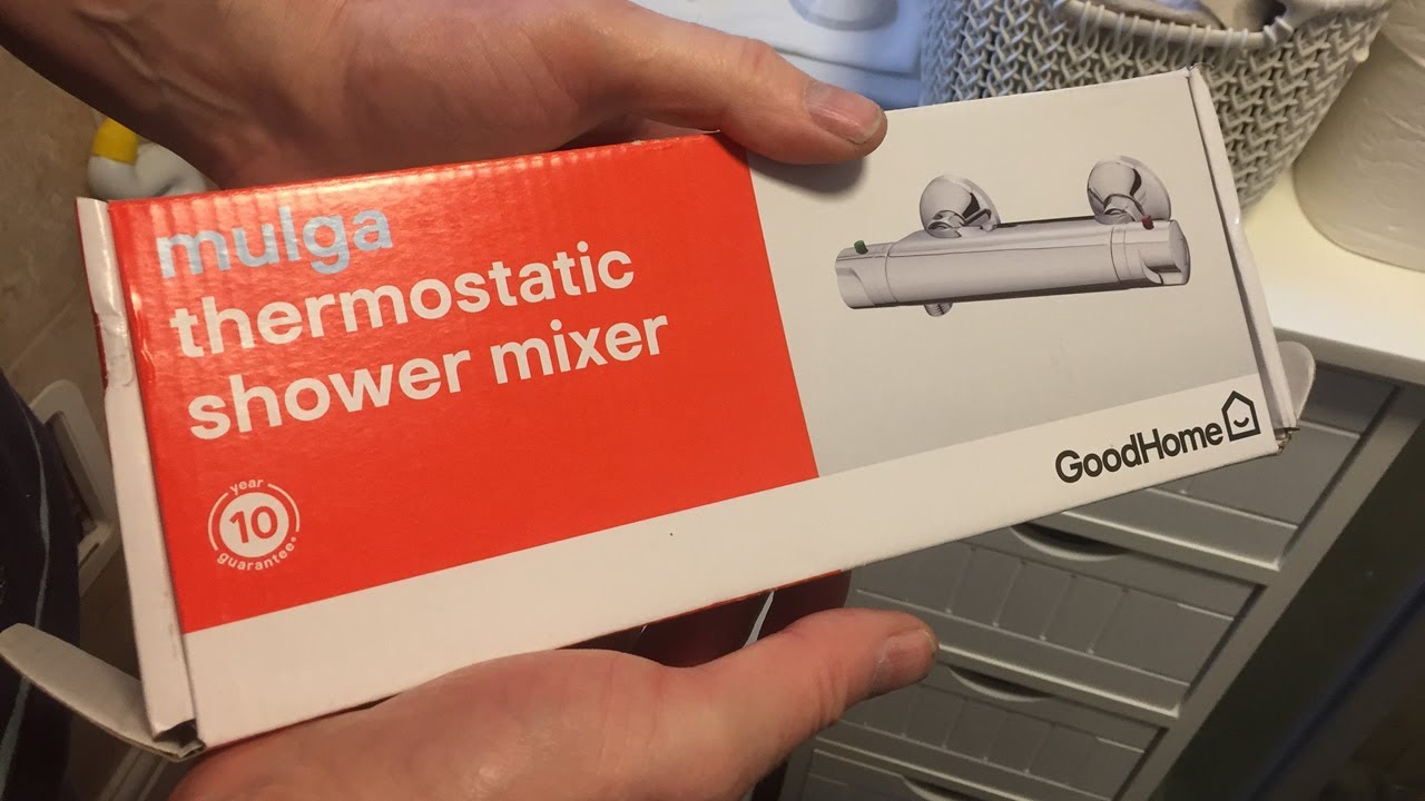 Cooke And Lewis Mulga Exposed Thermostatic Mixer Shower Valve Fixed In