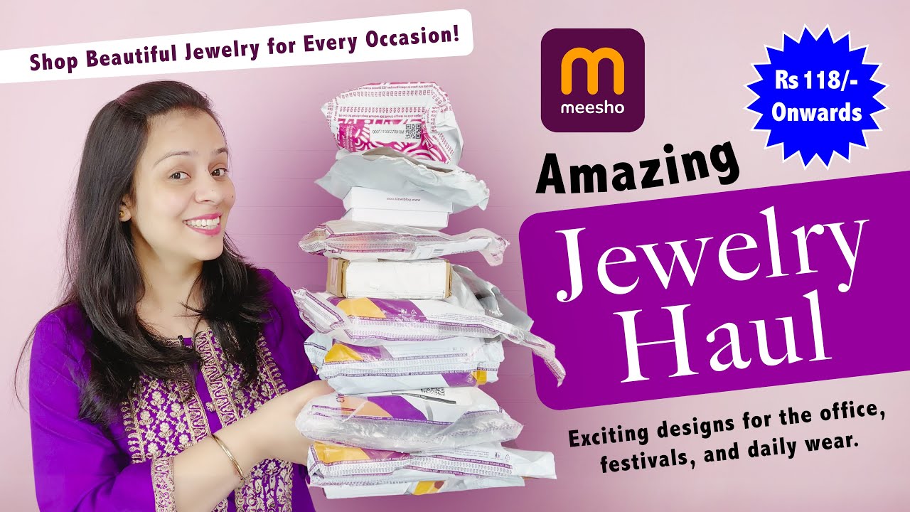 Meesho Jewelry Haul |🌟 Gorgeous Pieces for Office, Festivals ...
