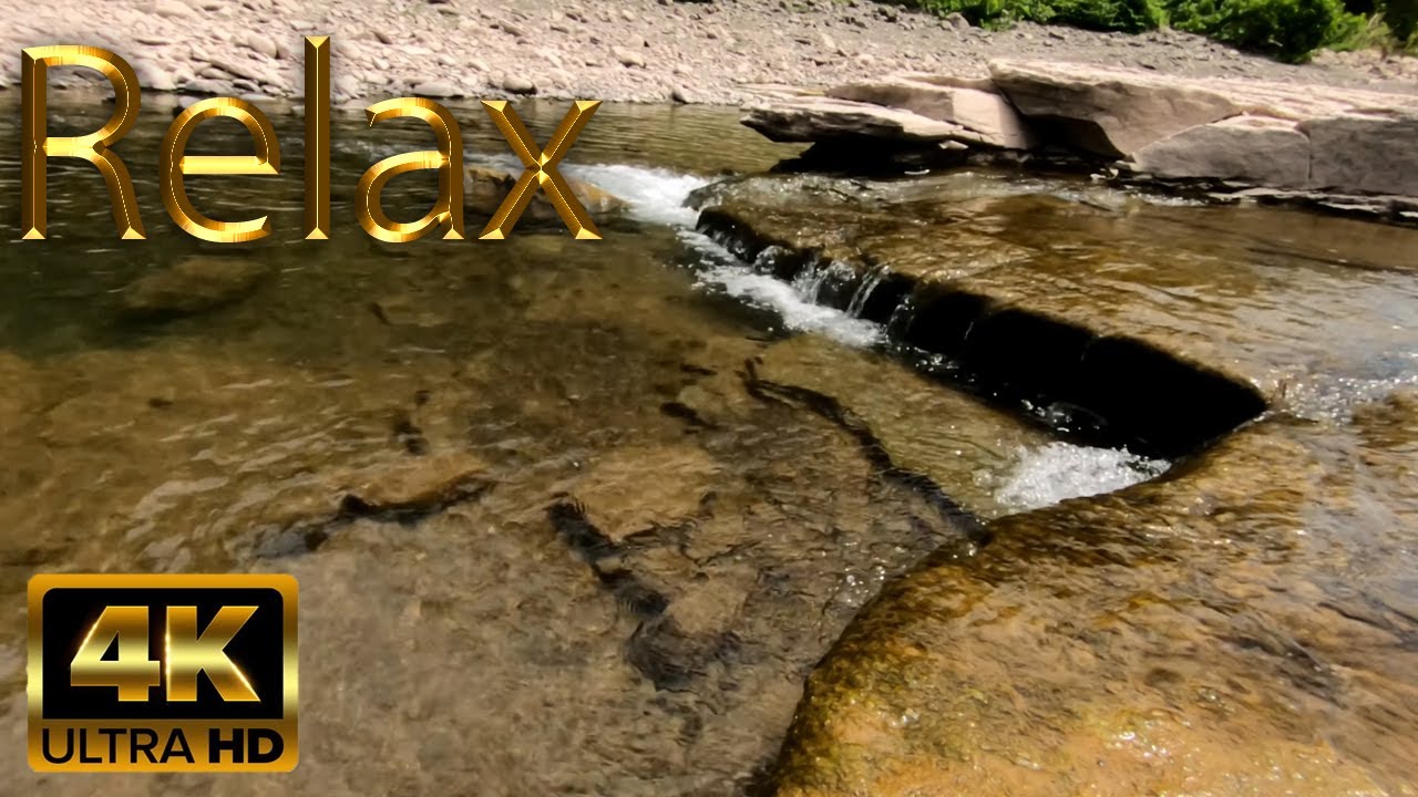 Peaceful Waterfall in a Gentle Stream - YouTube
