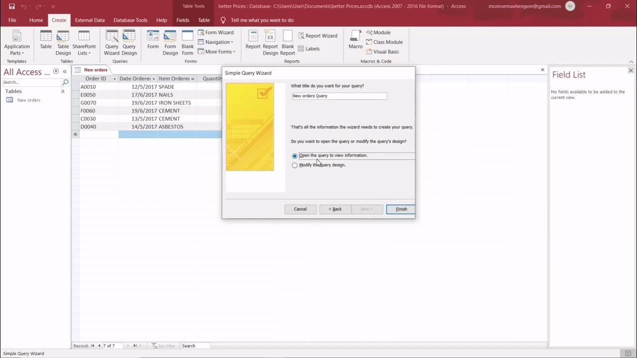 No.4c O'Level Zimsec Nov Computer Science query between a specified range Microsoft Access - YouTube