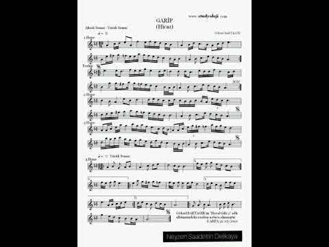 Hicaz Saz Semaisi/Garip(Nota ve Ney)