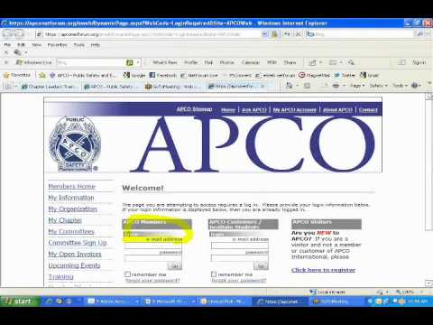 How to Log in to PSConnect - APCO - YouTube
