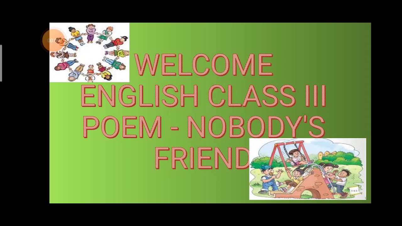 poem 8 - Nobody's friend - YouTube