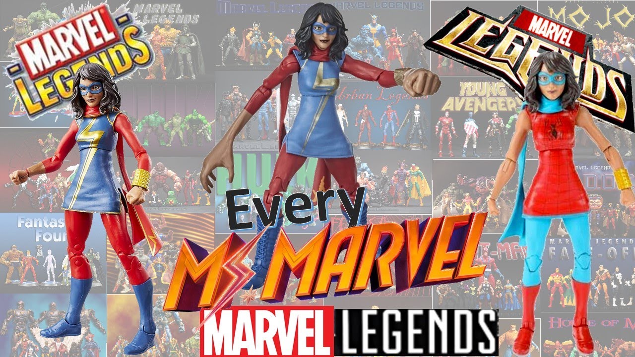 **see newer video** Every Marvel Legends Ms. Marvel Kamala Khan ...