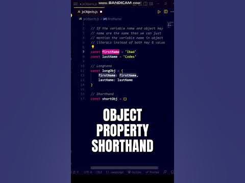 JavaScript Object Property Assignment Shorthand 🤩😍 #shorts #javascript #programming #ytshorts ...
