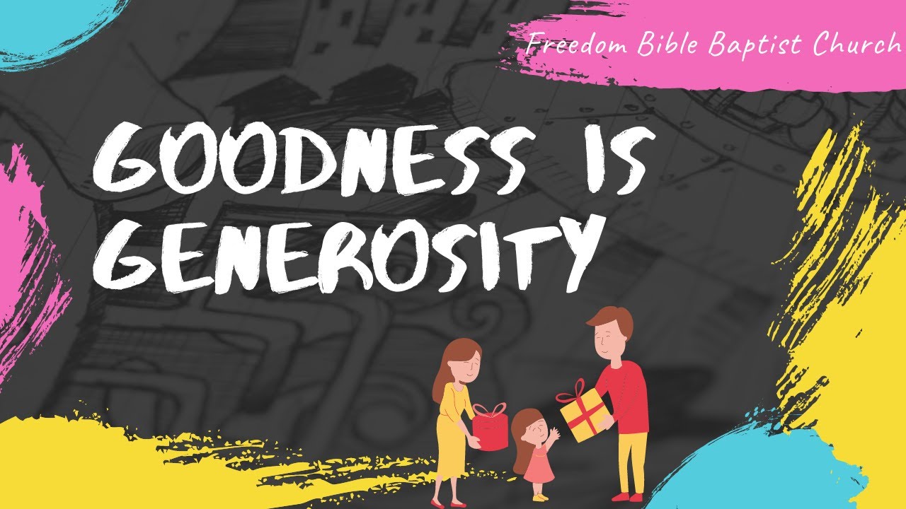 3rd Sunday School Lesson for Toddlers and Juniors about GOODNESS - YouTube