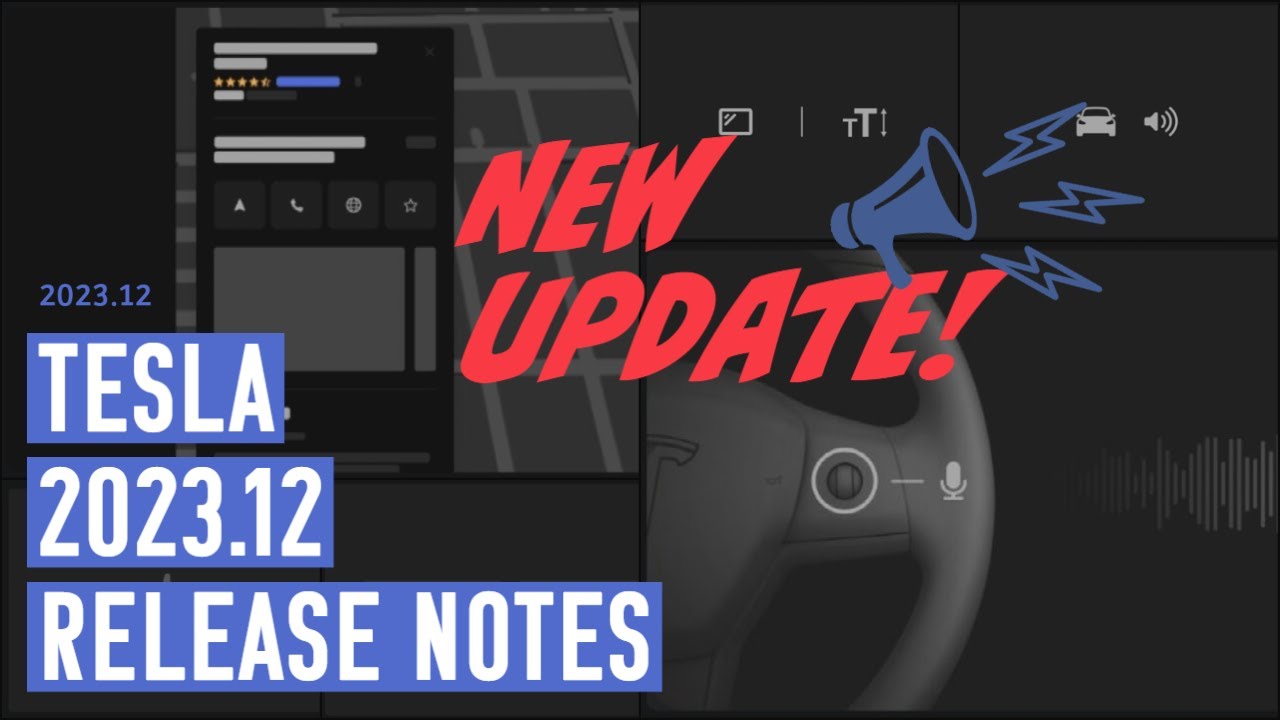 2023.12 Tesla Release Notes (New Feature) - YouTube