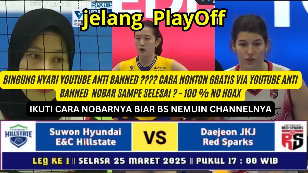 Live Red Sparks Vs Hyundai Hillstate - YouTube