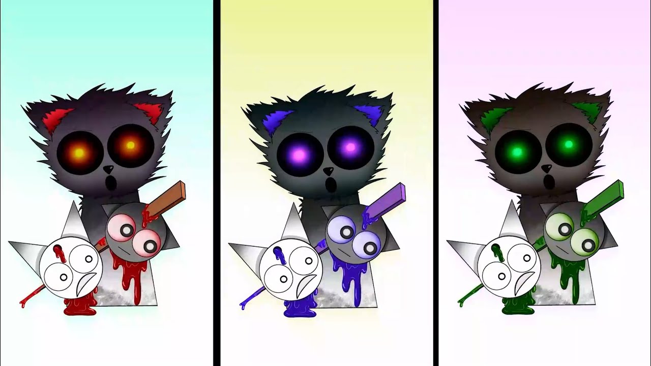 Sprunki Monya & Gray & Wenda SYMBIOSIS Phases #sprunki #incredibox # ...