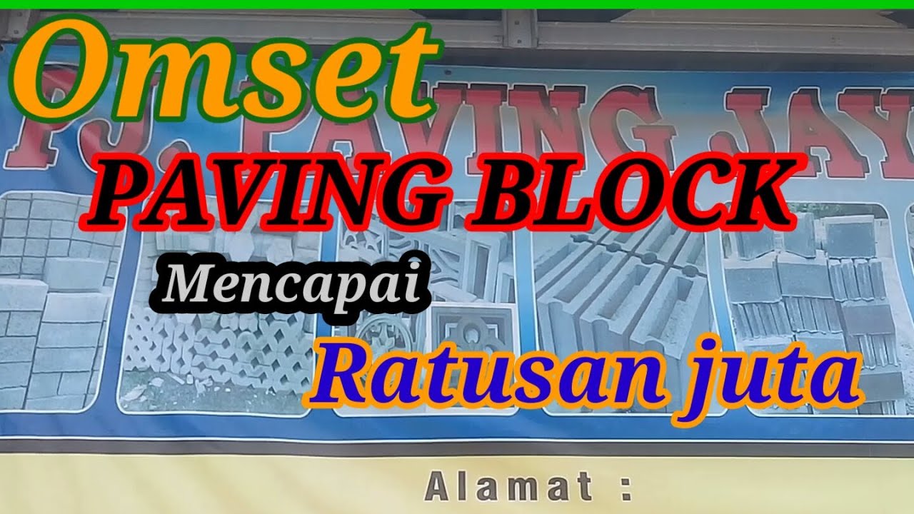 PROSES PEMBUATAN PAVING BLOCK MANUAL (Con Blok) - YouTube