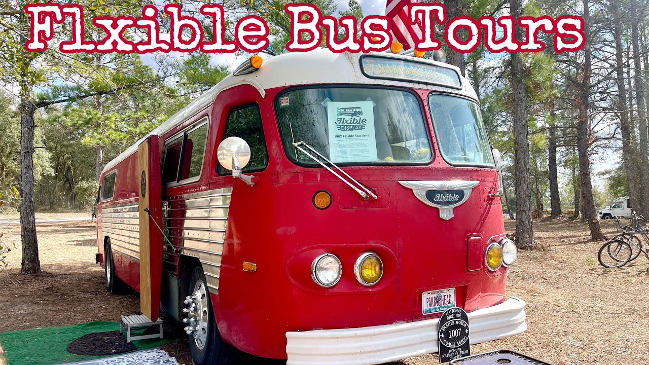 FLXIBLE BUS RV CONVERSION TOURS | SKOOLIE SWARM 2022 PART 3 - YouTube