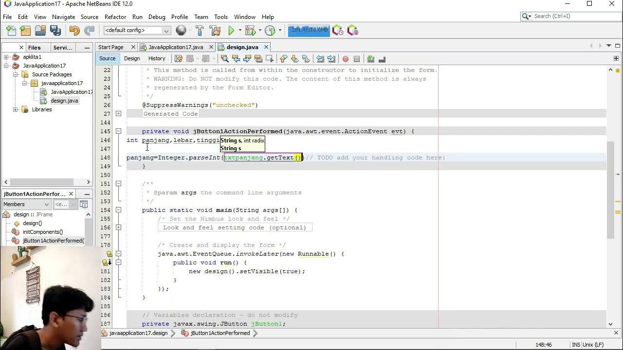 PROGRAM MENGHITUNG KELILILING BALOK DI NETBEANS JAVA - YouTube