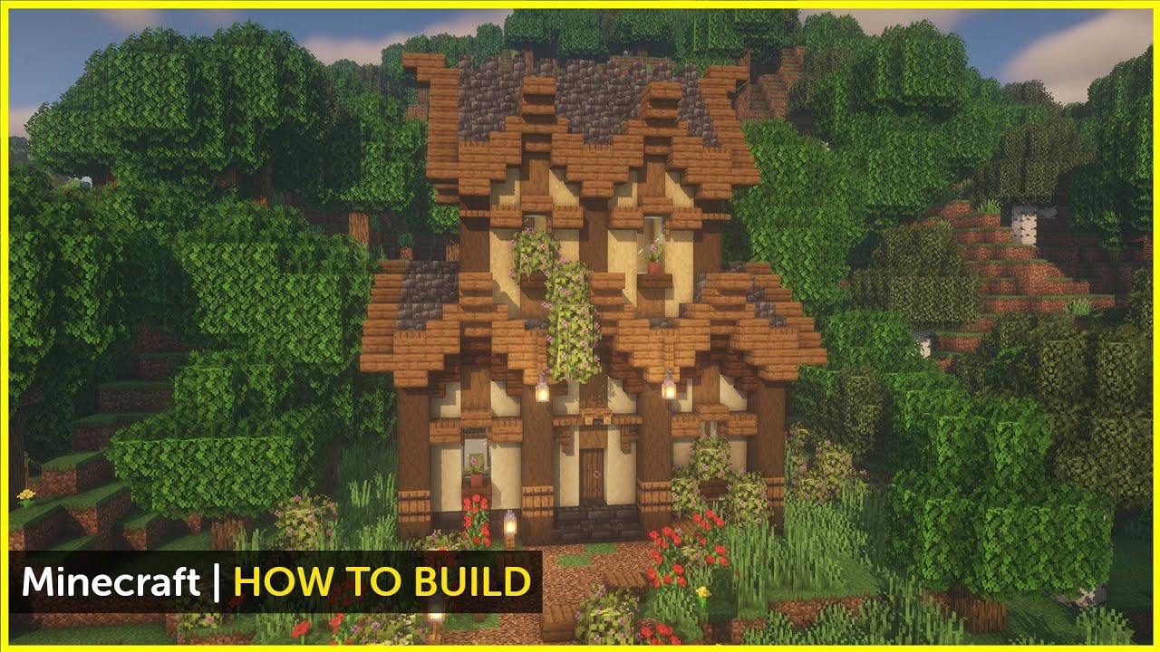 Minecraft How to Build a Hunter's House (Tutorial) - YouTube
