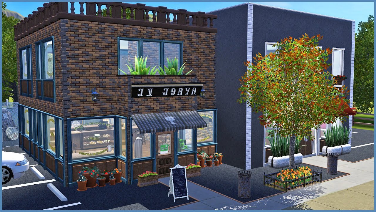 Local Nectar Shop & Cafe - The Sims 3 (Speed Build) - YouTube