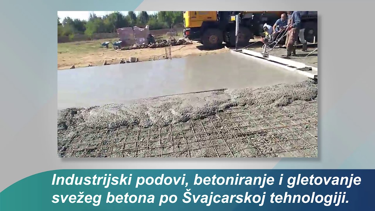 BETONIRANJE,FEROBETON,INDRUSKIJSKI PODOVI JAVOR - YouTube