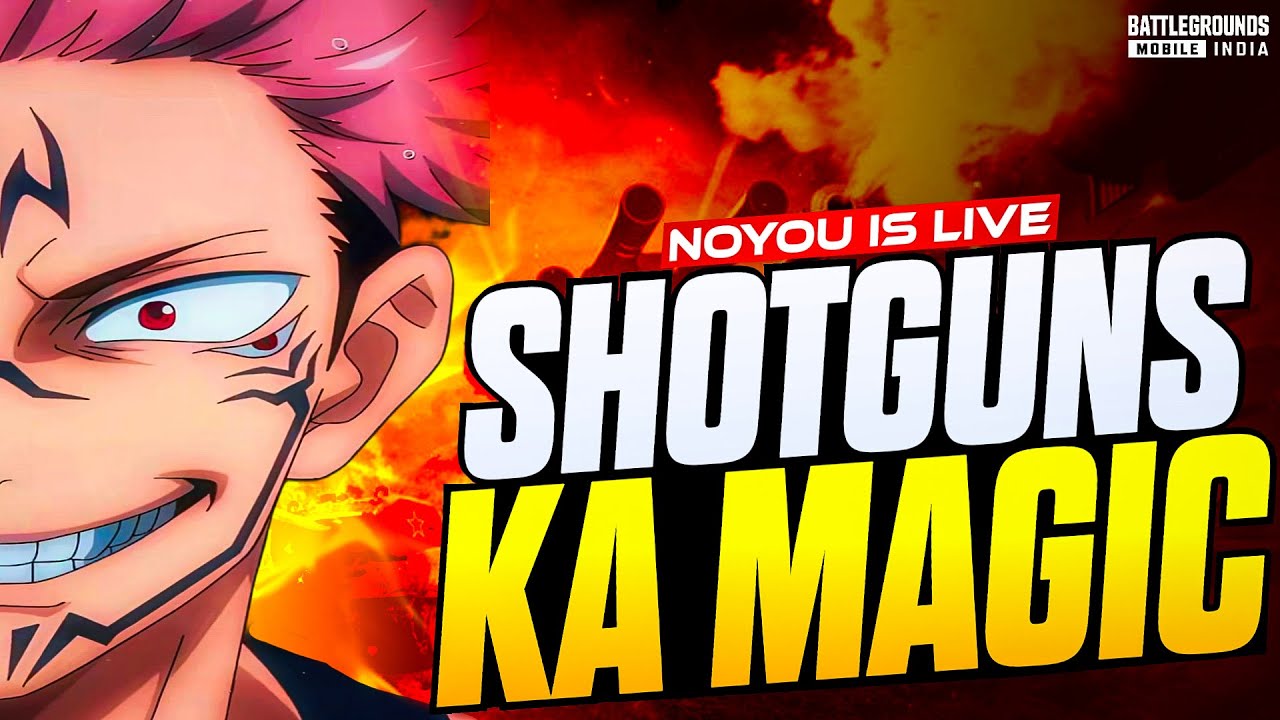 SHOTGUN KA MAGIC 🔥 WITH NOYOU IS LIVE // BGMI LIVE #bgmilive #marathi # ...