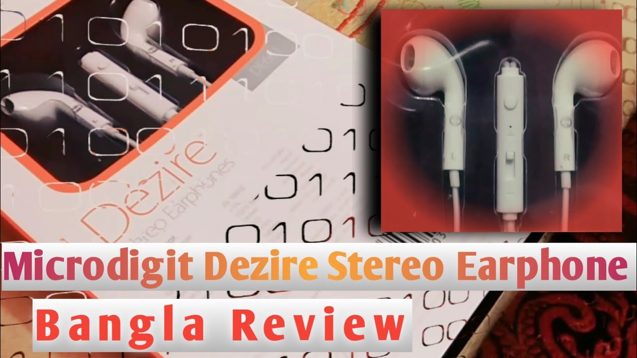 Microdigit Dezire Stereo Earphone I DE661 I Best Quality Base Experience I Bangla I Tfoortech ...