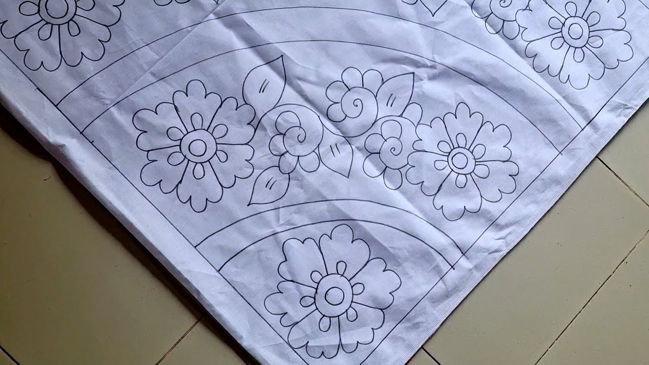 Nokshi katha design.gorgeous nakshi kantha drawing tutorial.nakshi ...