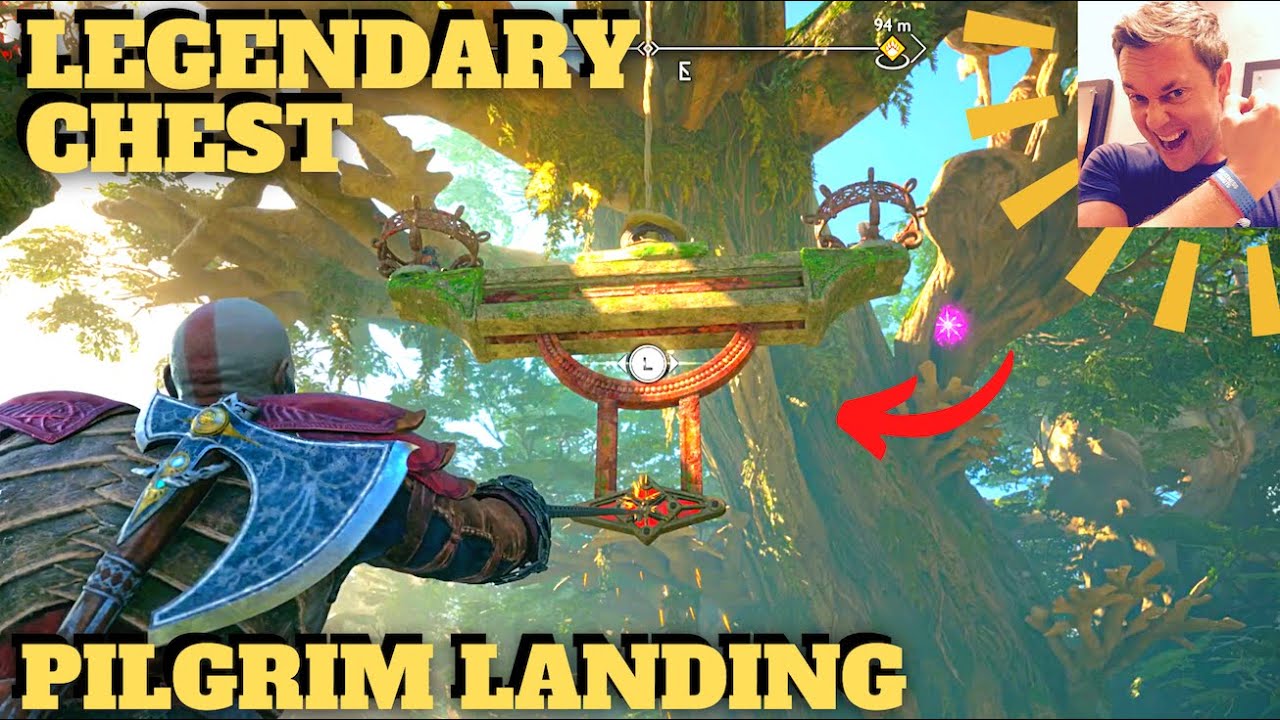 God of War Ragnarok - Legendary Chest Pilgrims Landing ( Draw Bridge ...
